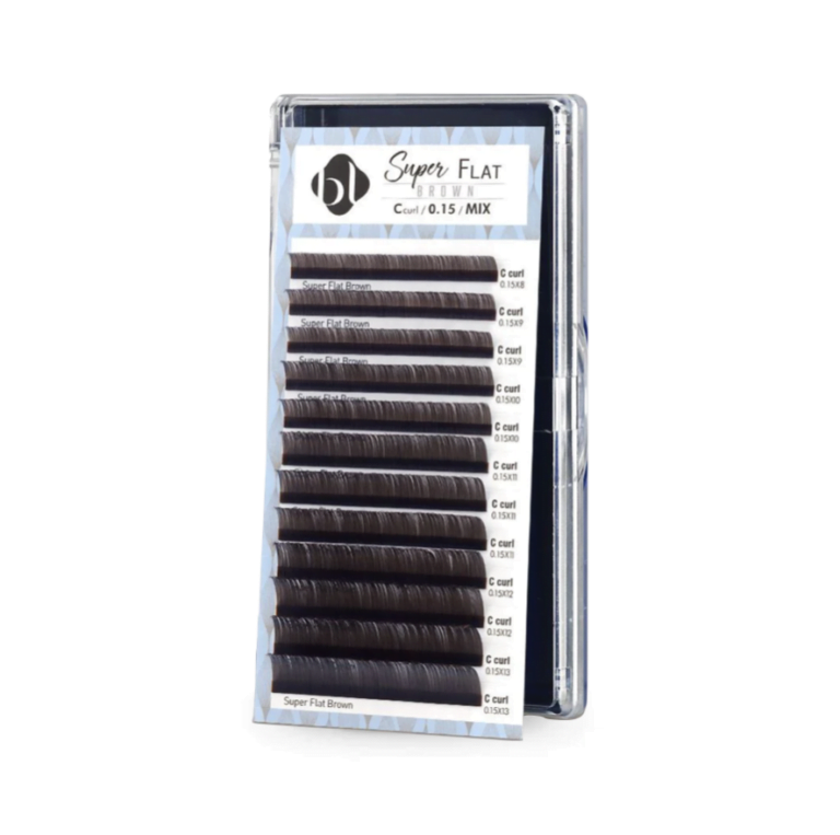 BL SUPER FLAT LASH - DEEP BROWN - SINGLE LENGTHS - Lashbarpro.com